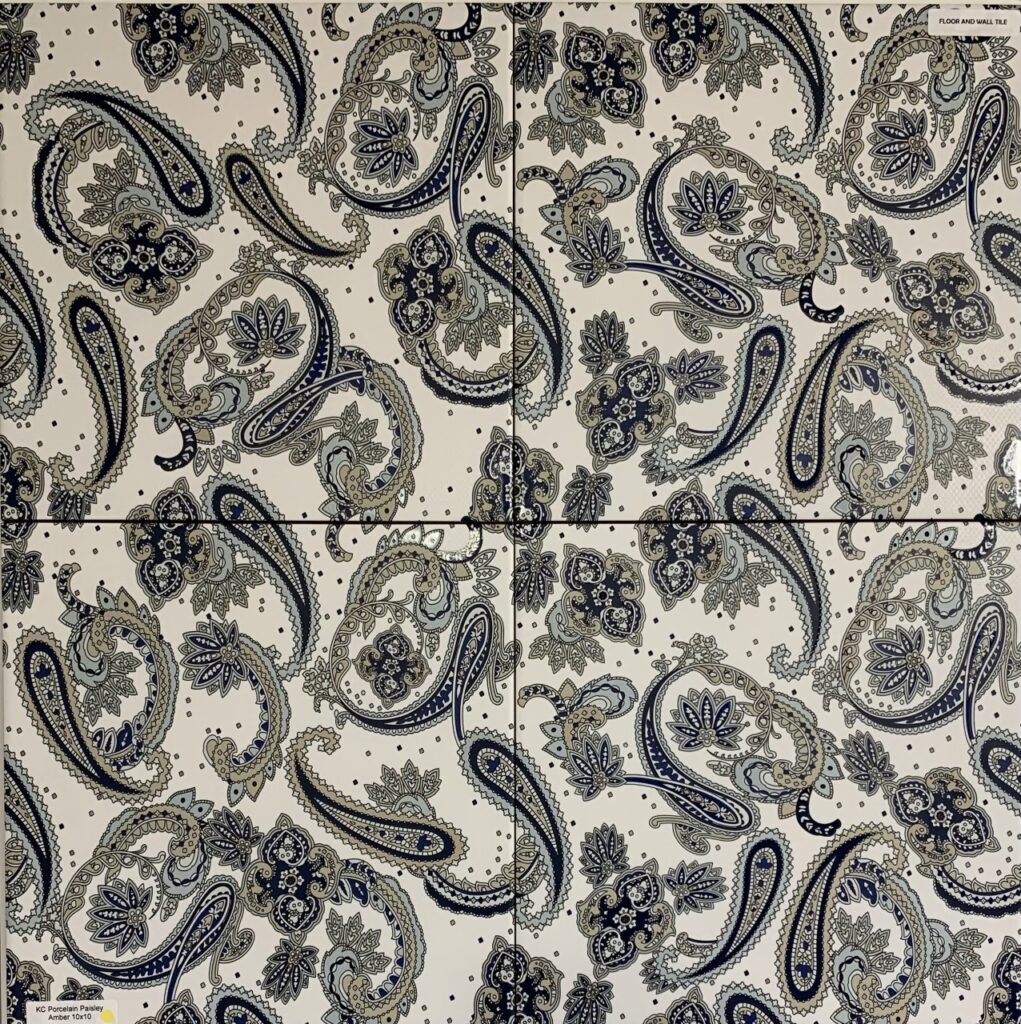 Porcelain KC Paisley Amber 10x10 - Saltillo Tile Calgary
