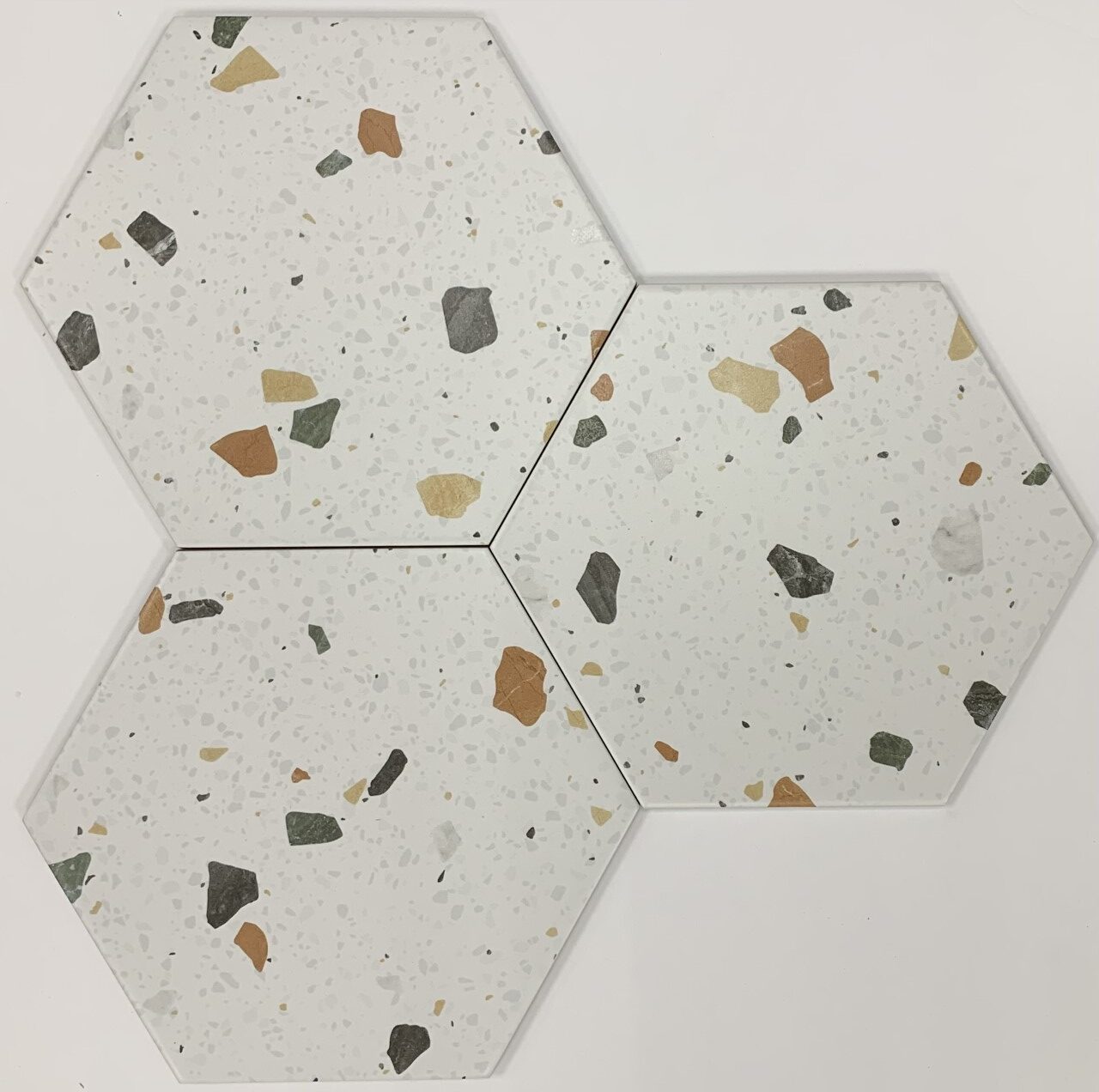 Porcelain KC Tritato Blanco Hexagon 9x10 - Saltillo Tile Calgary