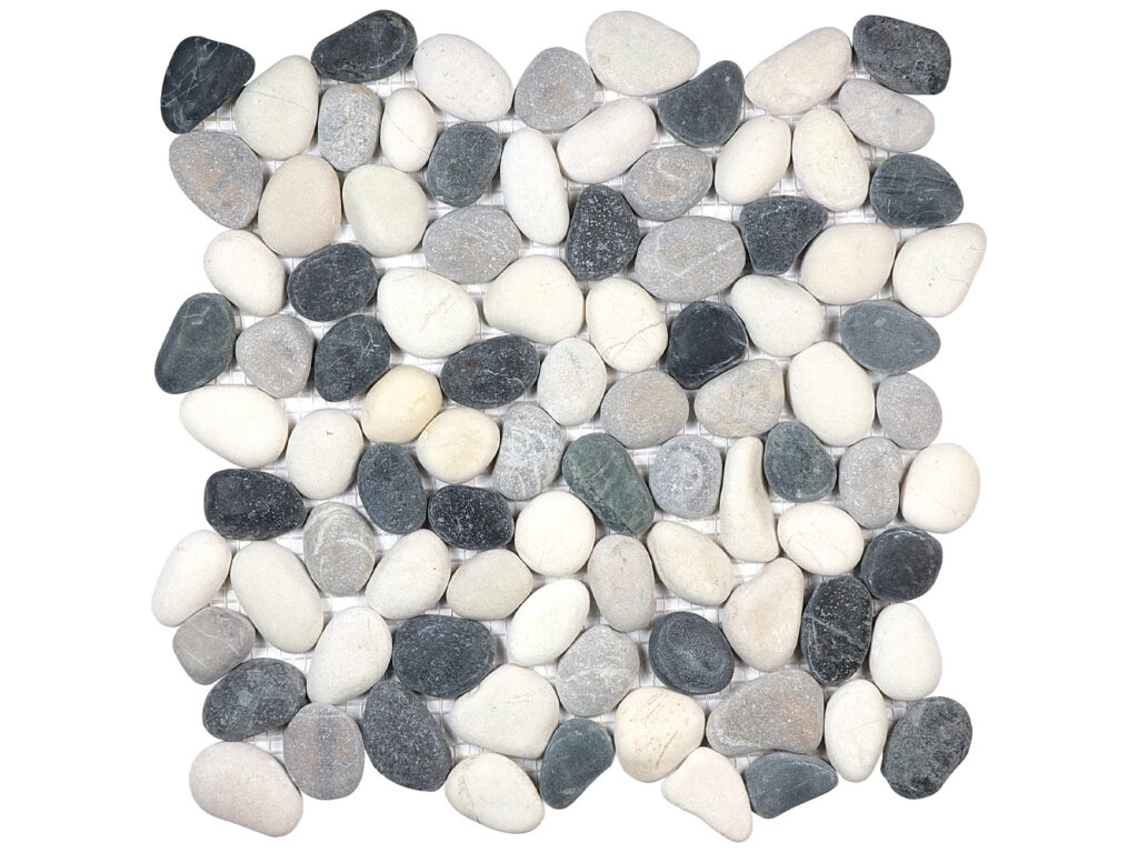 Pebble Zen Tranquil Cool Blend Round - Saltillo Tile Calgary