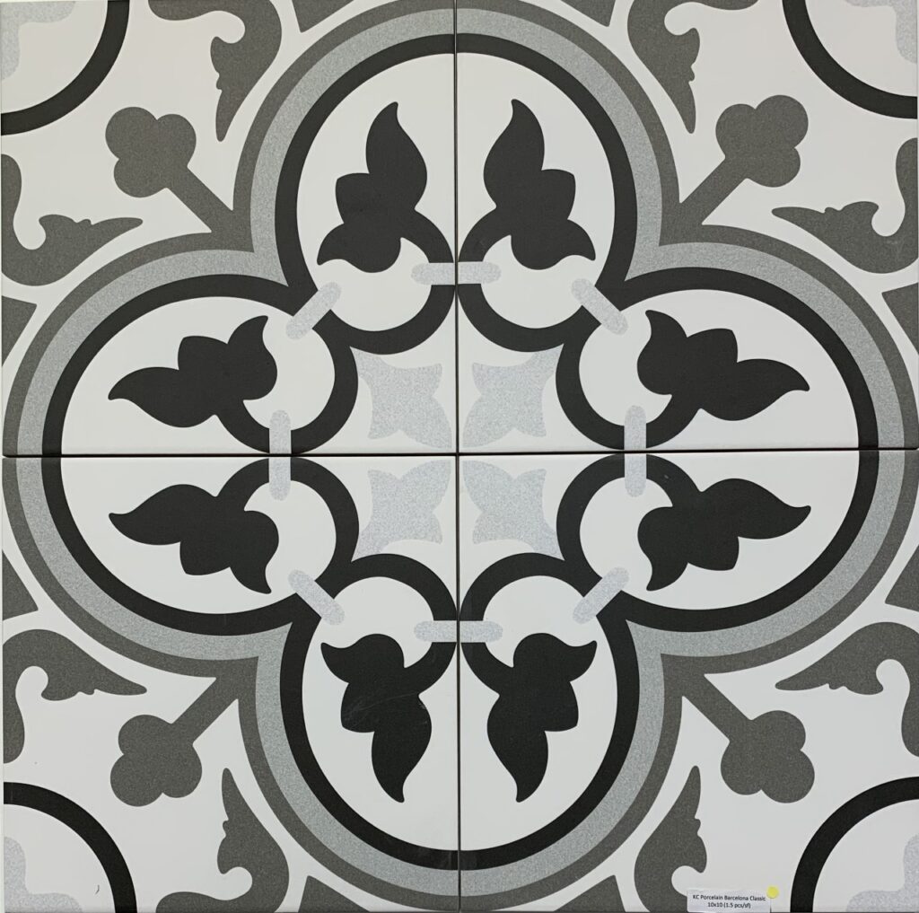 Porcelain KC Barcelona Classic 10x10 - Saltillo Tile Calgary