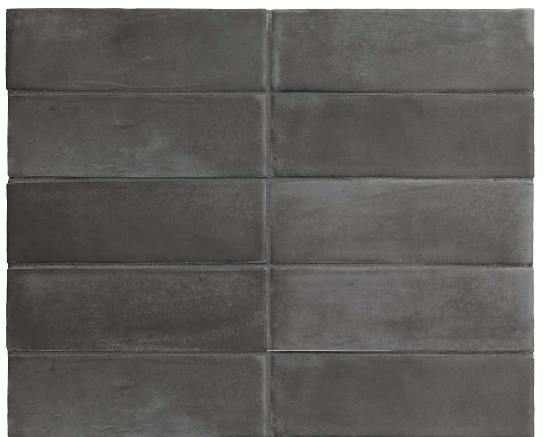 Porcelain EC Coco 2x6 Black Hat Matte - Saltillo Tile Calgary