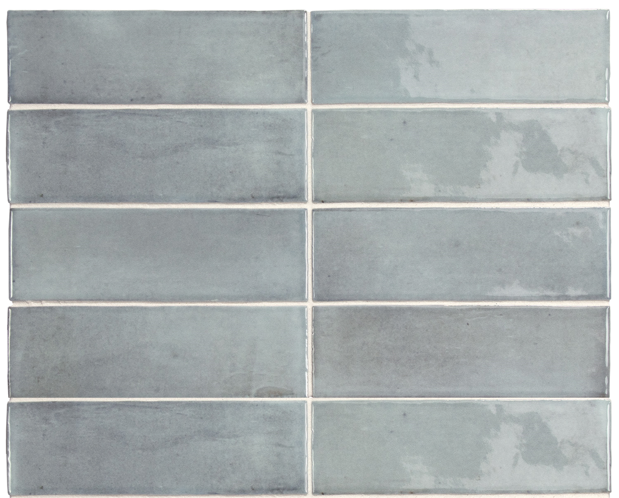 Porcelain EC Coco 2x6 Blue Grass Glossy - Saltillo Tile Calgary