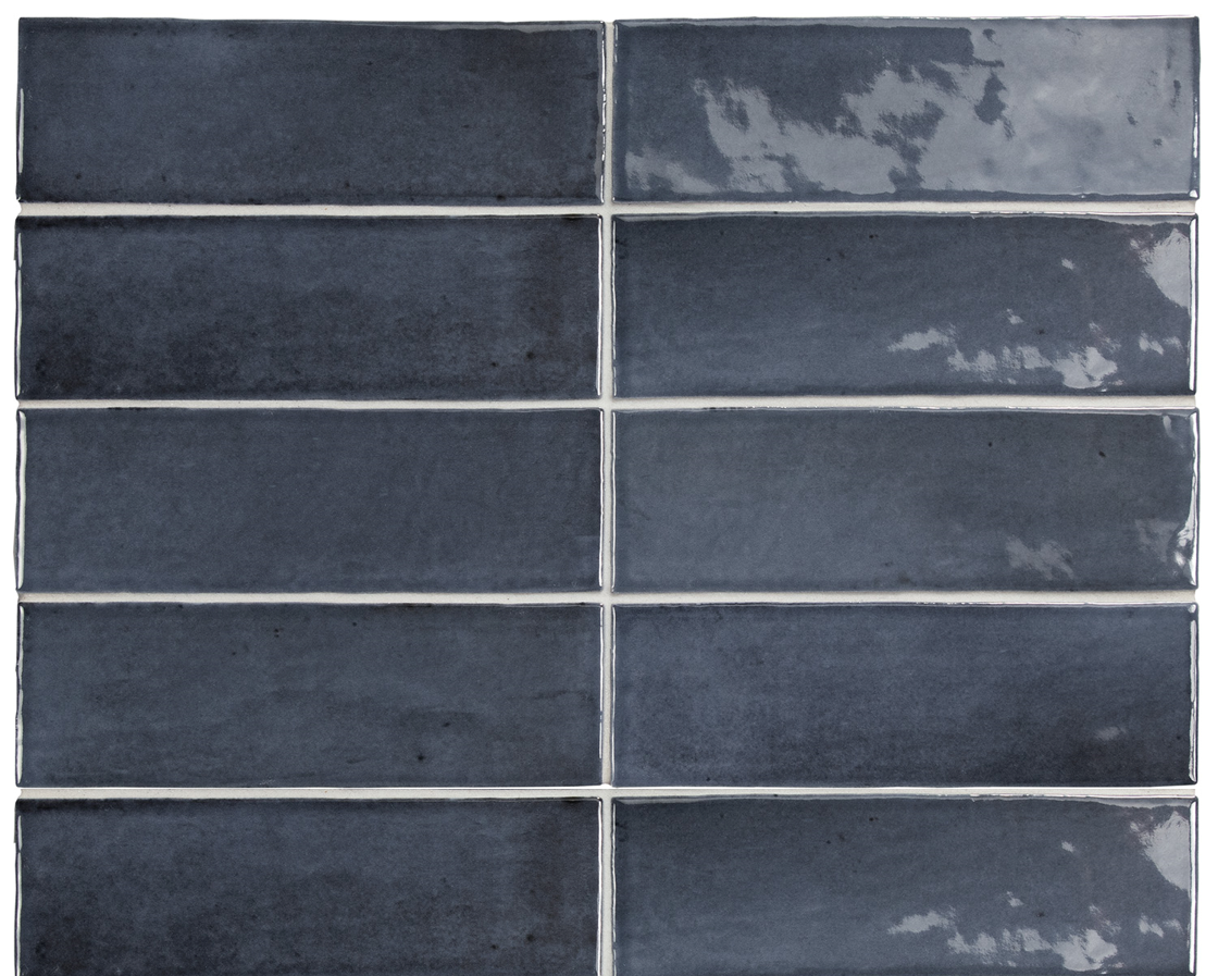 Porcelain EC Coco 2x6 Blue Night Glossy - Saltillo Tile Calgary