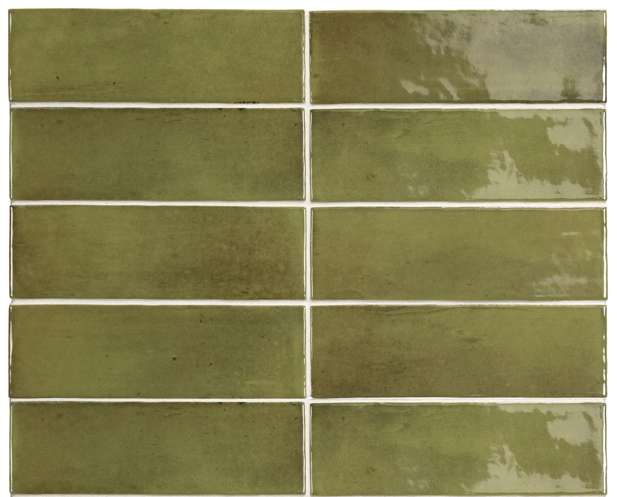 Porcelain EC Coco 2x6 Verd Glossy - Saltillo Tile Calgary