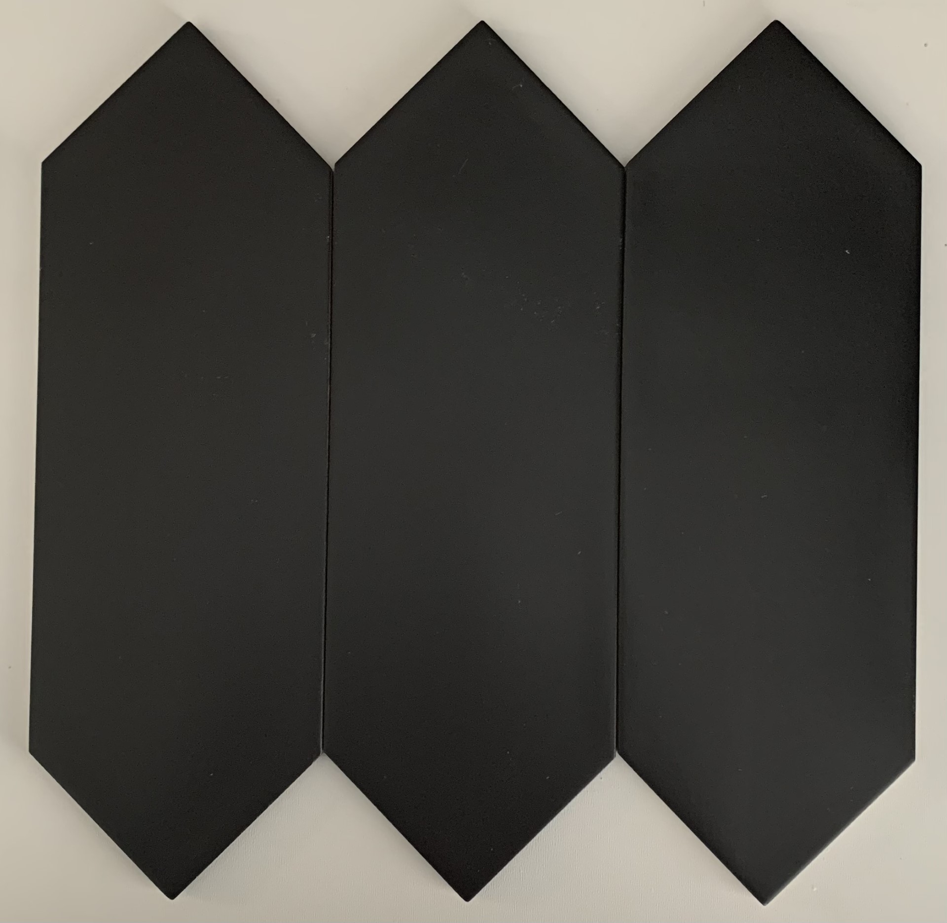 Porcelain EC Kite 4x12 Black Matte (Picket) - Saltillo Tile Calgary