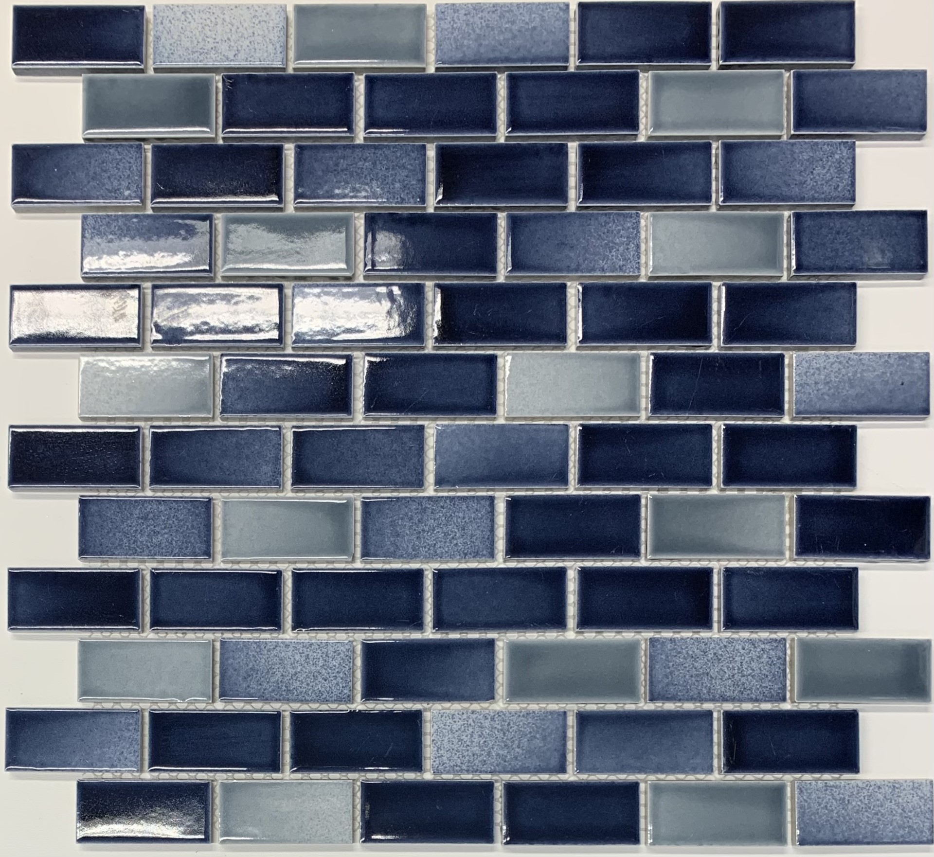 Porcelain HP Brick 1x2 Dark Blue - Saltillo Tile Calgary