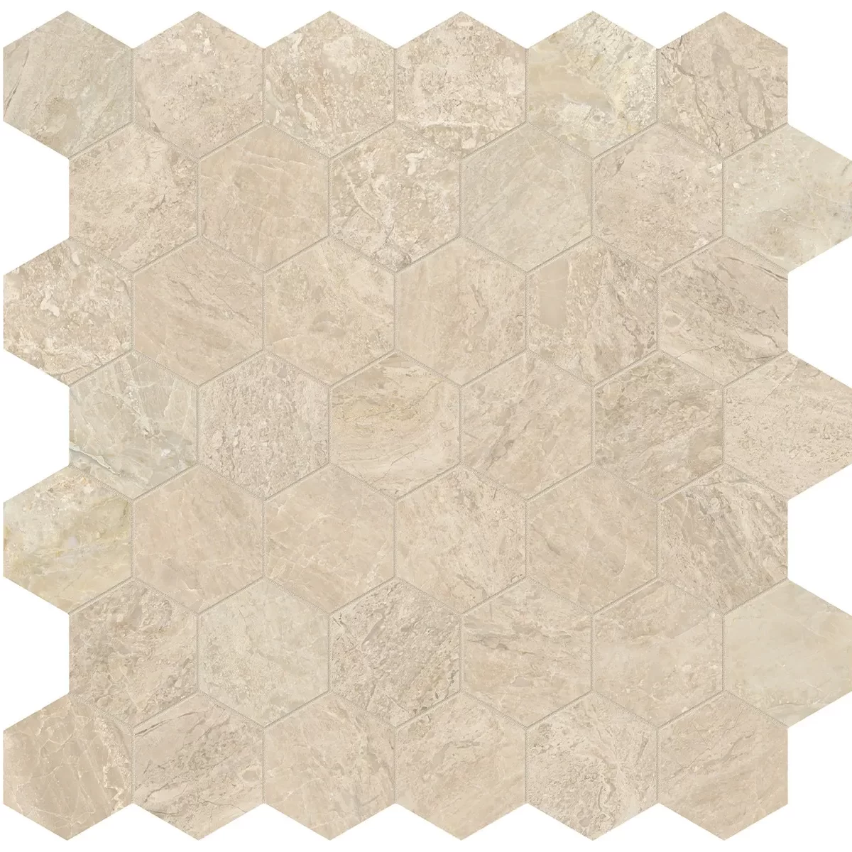 Natural Stone AN Impero Reale Hexagon 2" - Saltillo Tile Calgary