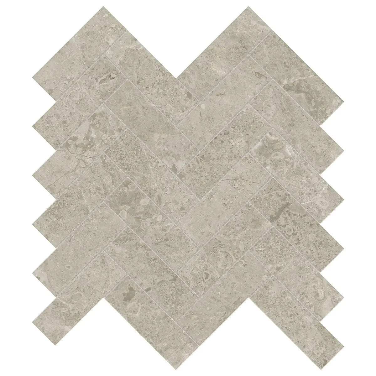 Natural Stone AN Ritz Gray Herringbone 1.25x4 Honed - Saltillo Tile Calgary