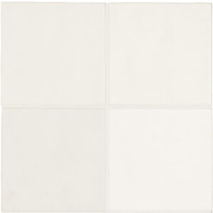 Ceramic EC Magma 5.25x5.25 White Matte - Saltillo Tile Calgary