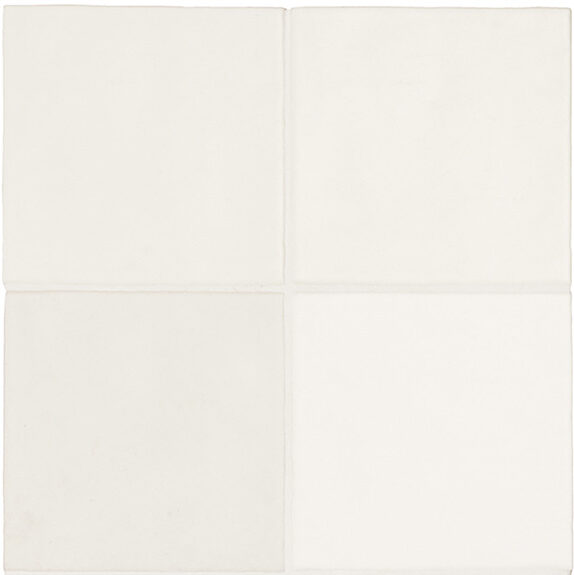 Ceramic EC Magma 5.25x5.25 White Matte - Saltillo Tile Calgary
