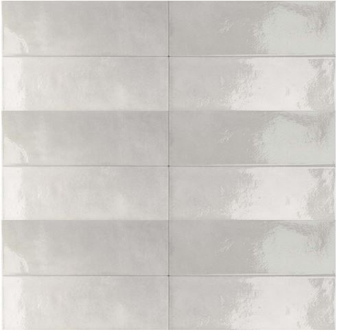 Porcelain KD Mini 2x6 Grey Glossy - Saltillo Tile Calgary