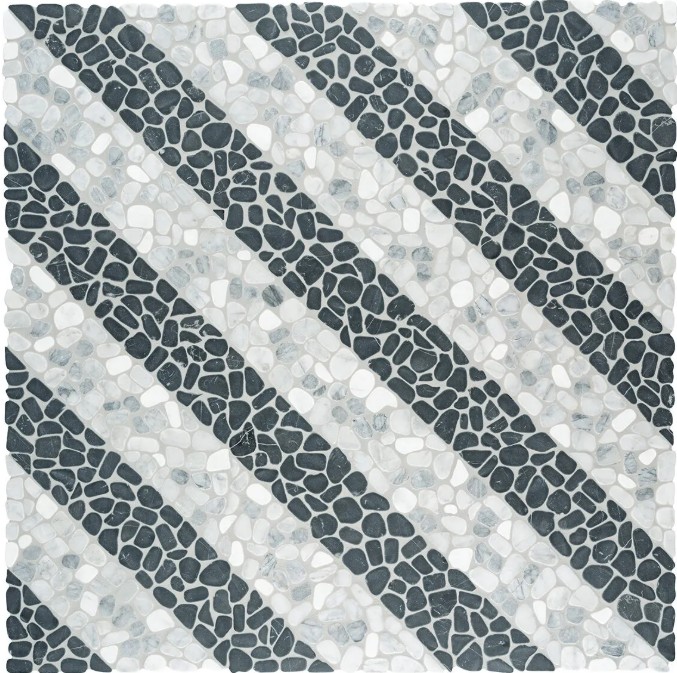 AN Pebble Cabana Axis Galaxy Tumbled Mosaic - Saltillo Tile Calgary