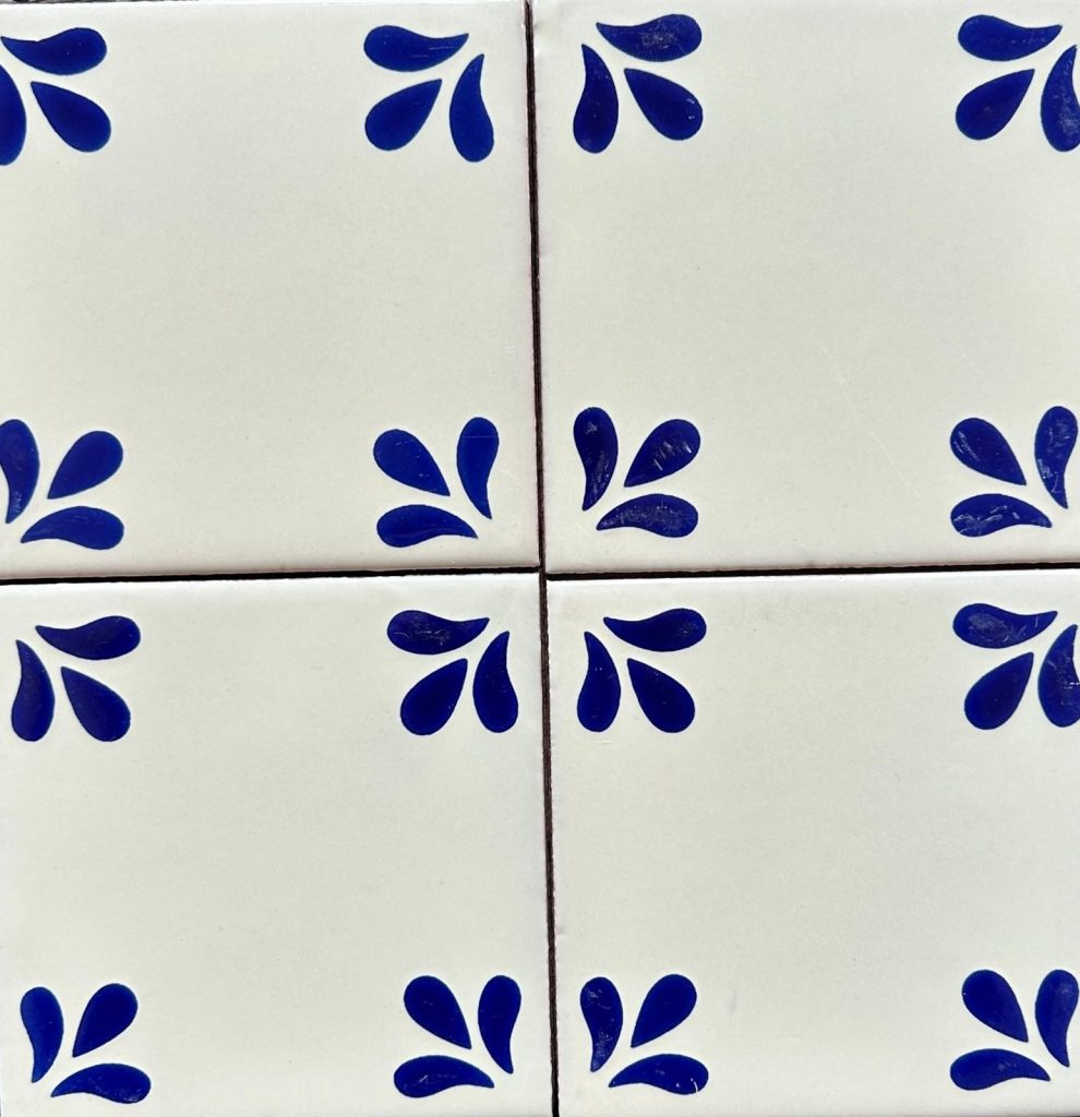Talavera 4x4 OC5 Blue - Saltillo Tile Calgary